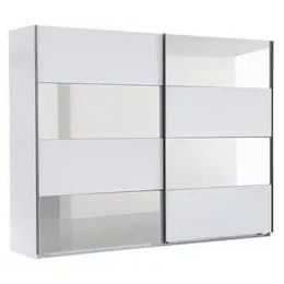 Schwebet&uuml;renschrank wimex "Easy", wei&szlig; (wei&szlig;, spiegel), B:135cm H:210cm T:65cm, Schr&auml;nke, Schwebet&uuml;renschrank, mit Teilspiegel