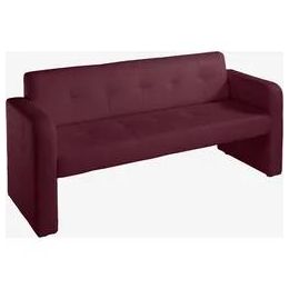 Sitzbank exxpo - SOFA FASHION "Barista K&uuml;chensofa, kompakte Stellma&szlig;e, Sitzh&ouml;he 49cm", rot (burgundy), B:182cm H:82cm T:68cm, Carabu (50%Polyester, 35%Polyacryl, 15%Polyamid), Sitzb&auml;nke, Sitzbank, mit R&uuml;ckenlehne