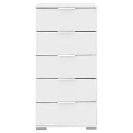 Schubkastenkommode wimex "Easy", wei&szlig;, B:49cm H:102cm T:41cm, Sideboards, mit 5 Schubladen