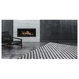 Fellteppich Calo-deluxe "Audra 200" Gr. 4, bunt (silberfarben, grau), B:160cm H:8mm L:230cm, Leder, Teppiche, Fellteppich, echtes Rinderfell, Wohnzimmer