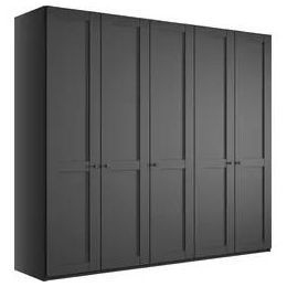 Kleiderschrank Wiemann "G&ouml;teborg, Kleiderschrank, Schrank, W&auml;scheschrank", grau (graphit), B:246,3cm H:216cm T:58cm, Holzwerkstoff, Schr&auml;nke, Kleiderschrank, inkl. T&uuml;rend&auml;mpfung, langlebige Qualit&auml;t, viel Stauraum