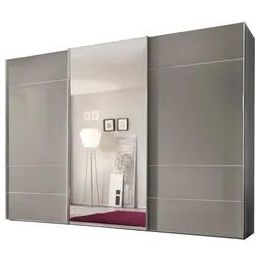Schwebet&uuml;renschrank STAUD "Sonate Lucca mit Spiegel, Made in Germany", saphirglas, B:280cm H:240cm T:68cm, Holzwerkstoff, Schr&auml;nke, Schwebet&uuml;renschrank, Mit vier verschiedenen Ausstattungsvarianten