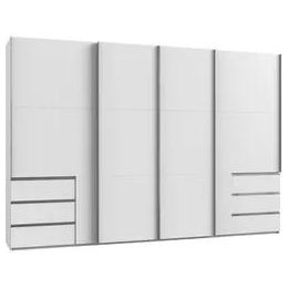 Schwebet&uuml;renschrank wimex "Level by fresh to go", wei&szlig;, B:350cm H:236cm T:65cm, Schr&auml;nke, Schwebet&uuml;renschrank, mit Synchron&ouml;ffnung