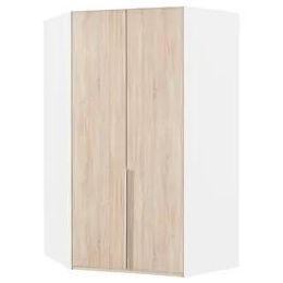 Eckkleiderschrank wimex "New York", wei&szlig; (wei&szlig;, struktureichefarben hell), B:90cm H:236cm T:125cm, Schr&auml;nke, Eckkleiderschrank, 208 oder 236cm hoch