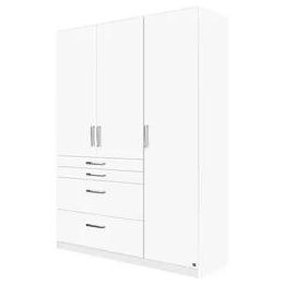 Kleiderschrank Rauch "Harburg Dreht&uuml;renschrank Schlafzimmerschrank mit viel Stauraum", wei&szlig;, B:136cm H:197cm T:54cm, Holzwerkstoff, Schr&auml;nke, Kleiderschrank, oberste Schublade mit praktischer Facheinteilung MADE IN GERMANY