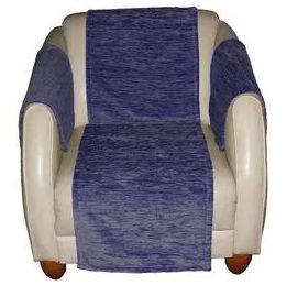 Sofal&auml;ufer WIRTH "Miriam" Gr. 2, blau, B:40cm H:5mm L:175cm, Kunstfaser, Teppiche, 1 St&uuml;ck