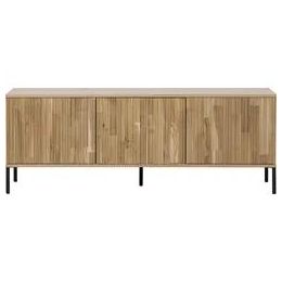 Sideboard Woood "New Gravure, TV-Kommode, Breite 100 cm oder 150 cm", beige (natur), B:150cm H:56cm T:44cm, Holzwerkstoff, Sideboards, Sideboard, Kommode H&ouml;he 56 cm, mit grafischen Relieft&uuml;ren, viel Stauraum