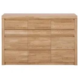 Kommode OTTO HOME "Silkeborg", braun (eiche teilmassiv), B:130cm H:85cm T:35cm, Holz teilmassiv, Sideboards, Kommode, Breite 130 cm