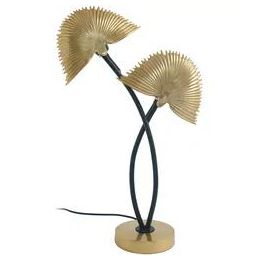 Kayoom Tischleuchte "Sue", gold (goldfarben), 2, H: 60cm, 1 Stk., Leuchten, Dekorative Tischlampe mit zwei Lichtobjekten aus Metall, Tischleuchte