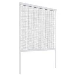 Insektenschutz-Fensterrahmen Windhager "Rollo Basic", wei&szlig; (rahmen: wei&szlig; gewebe: anthrazit), B:130cm H:160cm, Insektenschutzgitter, BxH: 130x160 cm, k&uuml;rzbar, inkl. Befestigungsmaterial