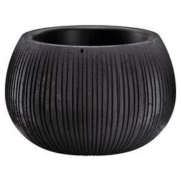 Blumentopf Prosperplast "Beton Bowl" aus schwarzem Kunststoff", schwarz, Kunststoff, Pflanzgef&auml;&szlig;e, &Oslash;29cm x H19,5cm
