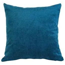 G&ouml;zze Dekokissen G&Ouml;ZZE "Muri", blau (blau, unifarben), B:40cm L:40cm, Obermaterial: 100% Polyester, Dekokissen_Sitzkissen_Kissenh&uuml;llen, in vielen Unifarben