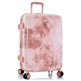 Hartschalen-Trolley Heys "Tie-Dye pink, 66 cm", Gr. B/H/T: 45cm x 66cm x 29cm 82 l, pink, Polycarbonat-Verbundwerkstoff, mehrfarbig, Koffer, Heys x Joachim Llambi Reisegep&auml;ck TSA Schloss Volumenerweiterung