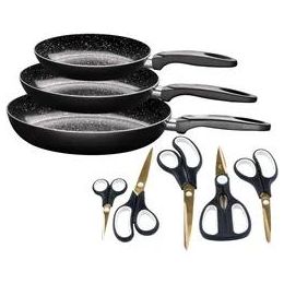 Pfannen-Set King "K&uuml;chenstart", schwarz, &Oslash;:28cm, Pfannen, Induktion, Keramikbeschichtung
