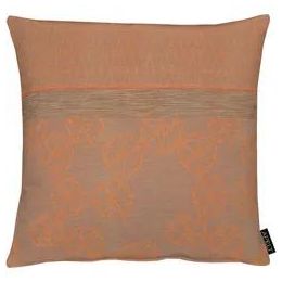 Dekokissen Apelt "1304" Gr. 1, orange (orange, gemustert), B:46cm H:0,1cm L:46cm, Polyester, Dekokissen_Sitzkissen_Kissenh&uuml;llen, Kissenh&uuml;lle ohne F&uuml;llung, 1 St&uuml;ck