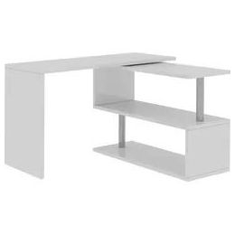 Schreibtisch Home Affaire "Volta, Made in Italy", wei&szlig; (wei&szlig;, wei&szlig;), B:120cm H:75cm T:50cm, Tische, Schreibtisch, multifunktional - als Computertisch, Eckschreibtisch oder Sideboard