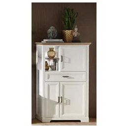 Stauraumschrank Innostyle "Jasmin", wei&szlig; (piniefarbe, wei&szlig;, eichefarben), B:93cm H:150cm T:42cm, Holzwerkstoff, MDF, Schr&auml;nke, Stauraumschrank, inklusive Beleuchtung