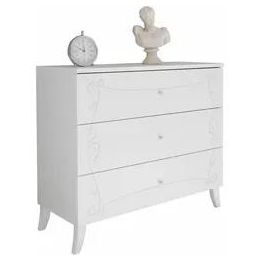 Schubkastenkommode Home Affaire, wei&szlig;, B:104cm H:92cm T:46cm, Sideboards, Breite 104 cm