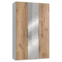 Kleiderschrank wimex "Level by fresh to go", wei&szlig; (wei&szlig;, plankeneichefarben), B:150cm H:236cm T:58cm, Schr&auml;nke, Kleiderschrank, mit Spiegelt&uuml;ren