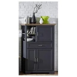 Stella Trading Stauraumschrank INNOSTYLE "Jasmin", grau (graphitfarben, eichefarben), B:93cm H:150cm T:42cm, Holzwerkstoff, MDF, Schr&auml;nke, Stauraumschrank, inklusive Beleuchtung