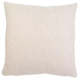 G&ouml;zze Dekokissen G&Ouml;ZZE "Dallas", beige (creme, unifarben), B:40cm L:40cm, Obermaterial: 100% Polyester, Dekokissen_Sitzkissen_Kissenh&uuml;llen, in vielen Farben
