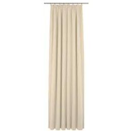 Vorhang WIRTH "Newbury" Gr. 4, beige, B:130cm H:225cm, Jacquard, Baumwolle, Polyester, Gardinen