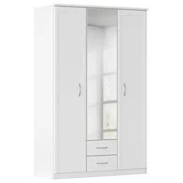Kleiderschrank Rauch "Schrank Garderobe Garderobenschrank Putzschrank W&auml;scheschrank TORRENT", wei&szlig; (alpinwei&szlig;), B:136cm H:210cm T:56cm, Holzwerkstoff, Schr&auml;nke, Kleiderschrank, optional Au&szlig;enschubladen und Spiegel, viel Stauraum MADE IN GERMANY