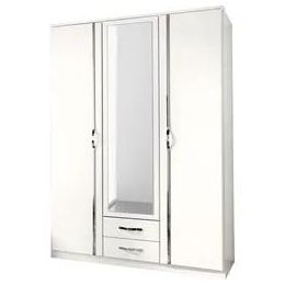 Kleiderschrank wimex "Duo", wei&szlig;, B:135cm H:198cm T:58cm, Schr&auml;nke, Kleiderschrank