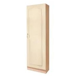 Wiho-K&uuml;chen Stauraumschrank WIHO K&Uuml;CHEN "Linz", beige (front: magnolia, korpus: sonoma eiche), B:50cm H:180cm T:35cm, Schr&auml;nke, Stauraumschrank, 50 cm breit