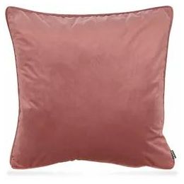 HOCK Dekokissen H.O.C.K. "Nobile Samt", rosa (rosa, unifarben), B:60cm L:60cm, Polyester, Dekokissen_Sitzkissen_Kissenh&uuml;llen, Kissenh&uuml;lle mit F&uuml;llung, 1 St&uuml;ck