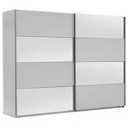 Schwebet&uuml;renschrank wimex "Easy", wei&szlig; (wei&szlig;, spiegel), B:270cm H:210cm T:65cm, Schr&auml;nke, Schwebet&uuml;renschrank, mit Teilspiegel
