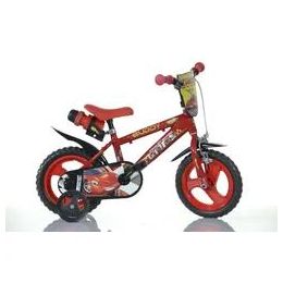 Kinderfahrrad DINO BIKES "12" Cars Kinderfahrrad Jungenfahrrad stabiler Stahl-Rahmen St&uuml;tzr&auml;der" Gr. 21, rot, Fahrr&auml;der, Kinder, 21cm, 12 Zoll (30,48cm), mit St&uuml;tzr&auml;dern, Trinkflasche und Frontschild