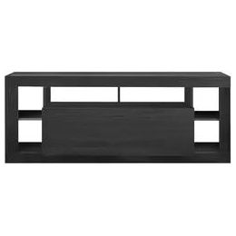Lowboard Home Affaire "Rimini", schwarz (schwarz melamin holzstruktur), B:172cm H:66cm T:42cm, Sideboards, Lowboard, Breite 172 cm