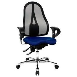 B&uuml;rostuhl Topstar "Sitness 15", blau (schwarz, blau), Sitzfl&auml;che: 100% Polypropylen, St&uuml;hle, B&uuml;rostuhl