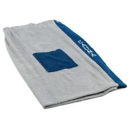 G&ouml;zze Kilt G&Ouml;ZZE "Sauna Sarong, ideal f&uuml;r Sauna & Spa", blau (dunkelblau), L:136cm, Walkfrottee, Hausm&auml;ntel, Saunakilt f&uuml;r Damen, 100% Baumwolle, verstellbare Kn&ouml;pfe, Bestickung