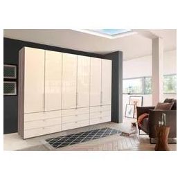 Kleiderschrank Wiemann "Loft", beige (tr&uuml;ffeleichefarben, magnolie glas), B:300cm H:216cm, Schr&auml;nke, Kleiderschrank, Glasfront