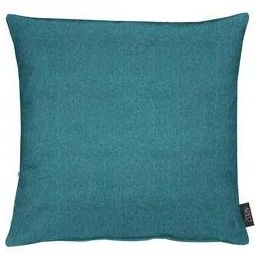 Dekokissen Apelt "Vermont" Gr. 1, blau (t&uuml;rkis, unifarben), B:46cm L:46cm, Obermaterial: 100% Polyester, Dekokissen_Sitzkissen_Kissenh&uuml;llen, ohne F&uuml;llung
