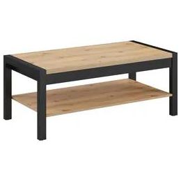 Couchtisch Home Affaire "Aktiv", braun (taurus, schwarz, taurus), B:120cm H:48cm T:60cm, Tische, Couchtisch, (B/T/H): 120/60/48 cm, Mit einem Ablageboden
