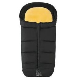 Fu&szlig;sack HEITMANN FELLE "Eisb&auml;rchen - Komfort 2 in 1 Lammfell Winterfu&szlig;sack - Premium Qualit&auml;t", Kinder, schwarz, Polyester, Fu&szlig;s&auml;cke Fu&szlig;sack, mit Lammfell-Einlage, f&uuml;r Kinderwagen und Buggy, waschbar