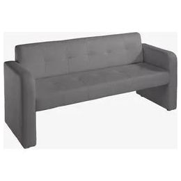 Sitzbank exxpo - SOFA FASHION "Barista K&uuml;chensofa, kompakte Stellma&szlig;e, Sitzh&ouml;he 49cm", grau (delphin), B:182cm H:82cm T:68cm, Carabu (50%Polyester, 35%Polyacryl, 15%Polyamid), Sitzb&auml;nke, Sitzbank, mit R&uuml;ckenlehne