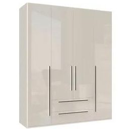 Kleiderschrank OTTO HOME "Piano, UV lackiert, hochgl&auml;nzend in beige oder wei&szlig;, FSC-zertifiziert", beige (beige hochglanz), B:182cm H:224cm T:56cm, Holzwerkstoff, Schr&auml;nke, Kleiderschrank Dreht&uuml;renschrank, in vielen Breiten, H&ouml;he 224cm, mit Soft-Close Funktion, 2 Schubladen