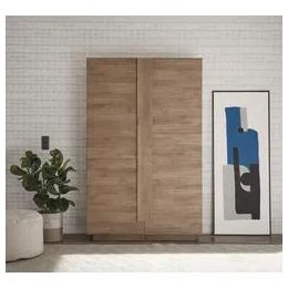 Mehrzweckschrank Home Affaire "Jupiter, H&ouml;he 193 cm, Stauraumschrank 2 T&uuml;ren - Soft Closing", braun (mercure nb holzstruktur), B:121cm H:193cm T:44cm, Schr&auml;nke, Mehrzweckschrank, Highboard, moderne Griffblende, FSC, cleveres Stauraumkonzept