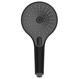 Handbrause Wenko "Ultimate Shower", schwarz (schwarz, grau), B:13cm T:13cm, Duschk&ouml;pfe, Handbrause, Schwarz/Grau, &Oslash; 13 cm