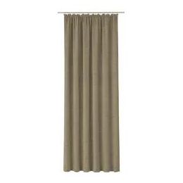 Vorhang WIRTH "B-Holmsund" Gr. 5, grau (taupe), B:132cm H:225cm, Chenille, Polyacryl, Gardinen
