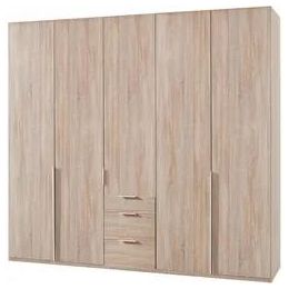 Kleiderschrank wimex "New York", braun (struktureichefarben hell), B:225cm H:236cm T:58cm, Schr&auml;nke, Kleiderschrank, wahlweise 208 oder 236cm hoch
