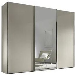 Schwebet&uuml;renschrank STAUD "Sinfonie Plus, edles Design in hochwertiger Qualit&auml;t, Made in Germany", beige (sandglas), B:298cm H:222cm T:68cm, Holzwerkstoff, Schr&auml;nke, Schwebet&uuml;renschrank, Mit Spiegelt&uuml;r und vier verschiedenen Ausstattungsvarianten