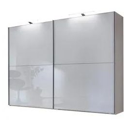 Schwebet&uuml;renschrank Wiemann "Orion, Kleiderschrank, Schrank, W&auml;scheschrank, mit Schiebet&uuml;ren", wei&szlig; (wei&szlig;, front glas wei&szlig;), B:200cm H:217cm T:67cm, Schr&auml;nke, Schwebet&uuml;renschrank, hochwertige Glasfront, variable Inneneinteilung, stilvolle Optik