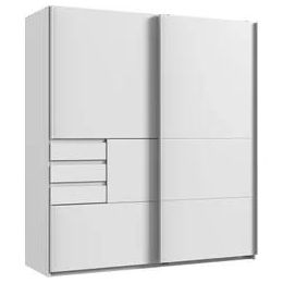 Schwebet&uuml;renschrank wimex "Bamberg", wei&szlig;, B:180cm H:198cm T:65cm, Holzwerkstoff, Schr&auml;nke, Schwebet&uuml;renschrank, inklusive 5 Regalb&ouml;den und 1 Kleiderstange