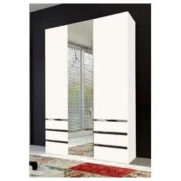 Kleiderschrank wimex "Level by fresh to go", wei&szlig;, B:150cm H:236cm T:58cm, Schr&auml;nke, Kleiderschrank, mit Spiegelt&uuml;ren und Schubladen
