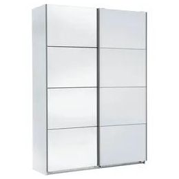 Schwebet&uuml;renschrank wimex "Easy", wei&szlig; (wei&szlig;, spiegel), B:180cm H:210cm T:65cm, Schr&auml;nke, Schwebet&uuml;renschrank, mit Teilspiegel
